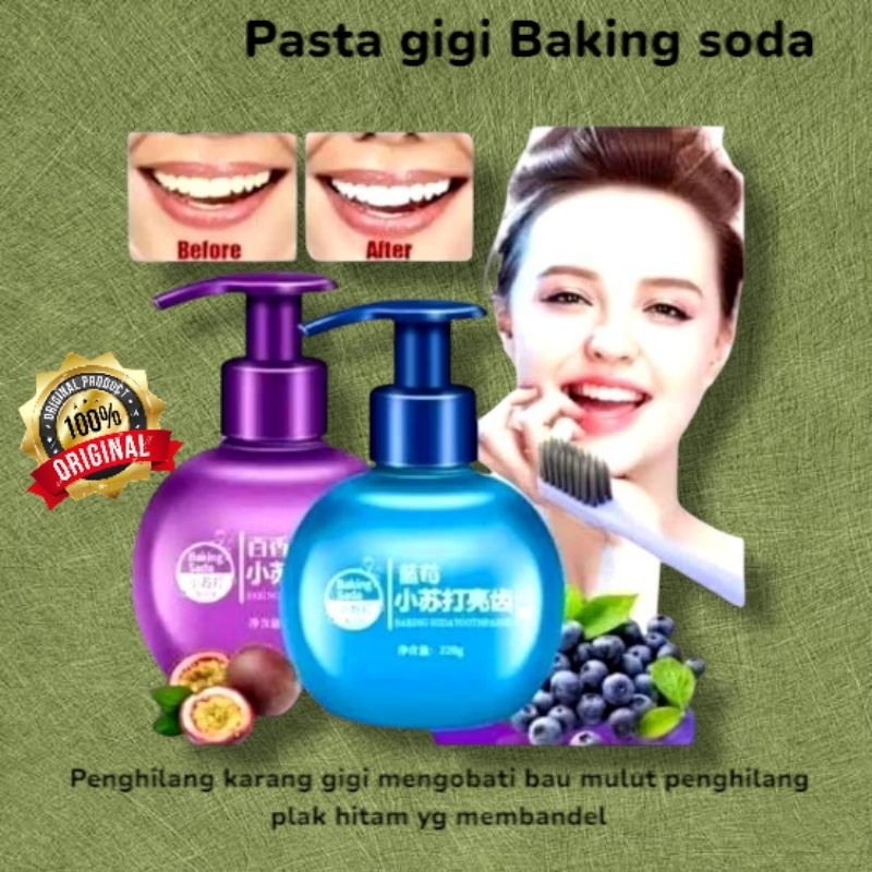 Jual Pasta gigi baking soda whitening teeth paste|| pemutih dan ...