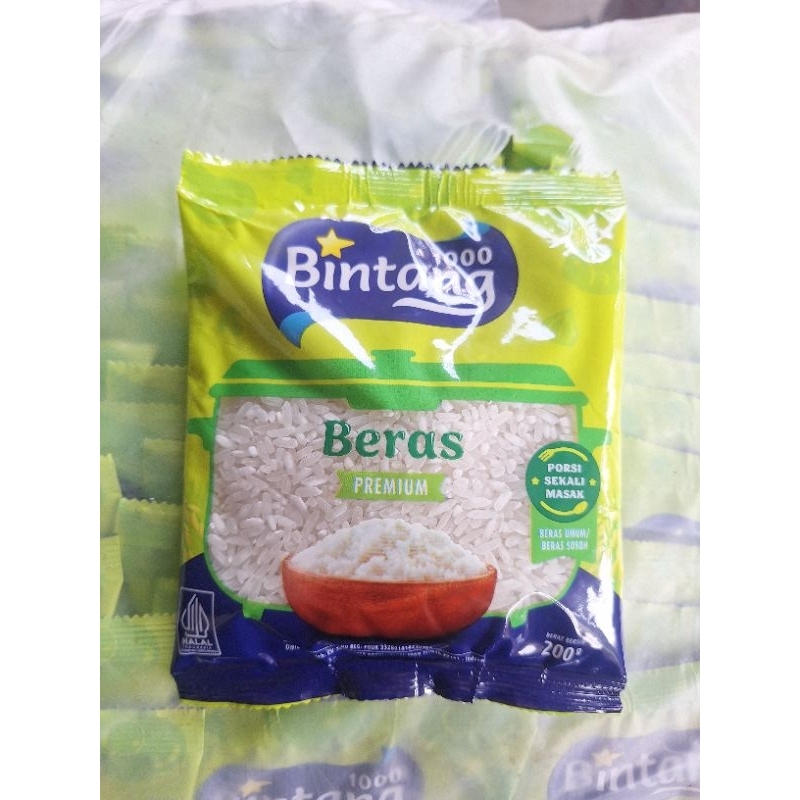 Jual Beras Premium 1000 Bintang uk 200gr (1pcs) | Shopee Indonesia