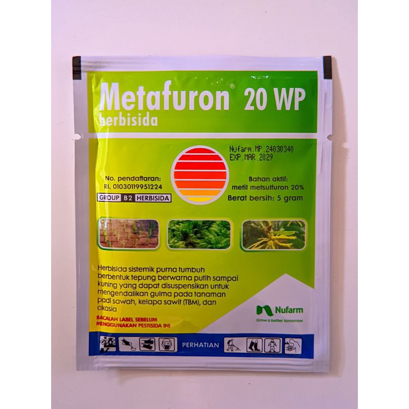 Jual Herbisida Metafuron 20 WP (5 Gram) - Herbisida Selektif Merumput ...