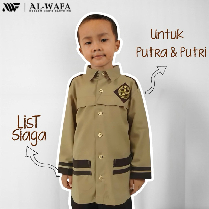 Jual Al-Wafa Seragam Pramuka Siaga List Putra/Putri Sekolah | Shopee Indonesia