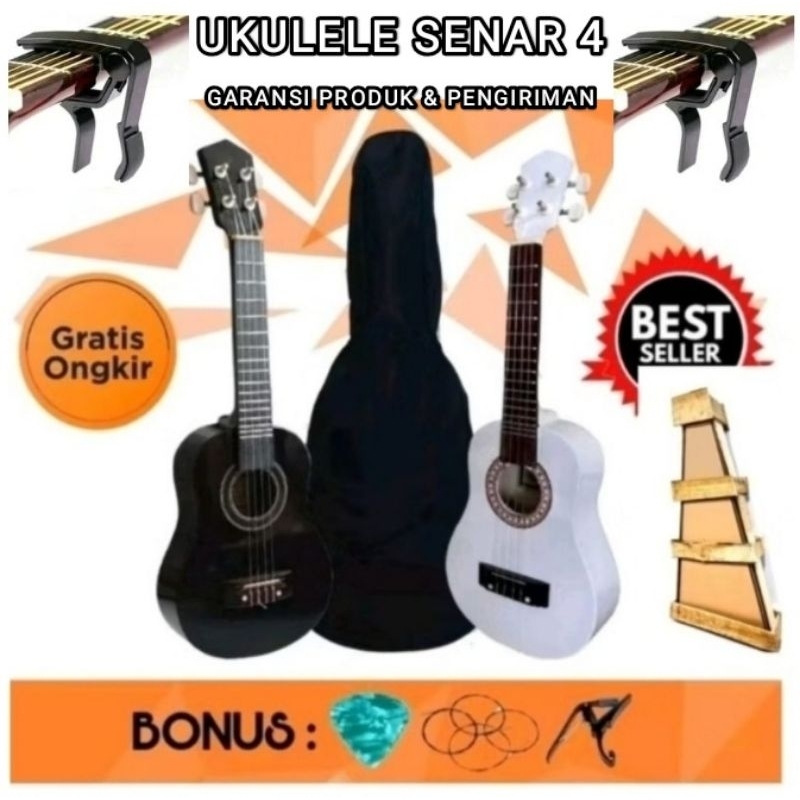 Jual PAKET UKULELE SENAR4 PACKING KAYU *//* UKULELE PAKET LENGKAP ...