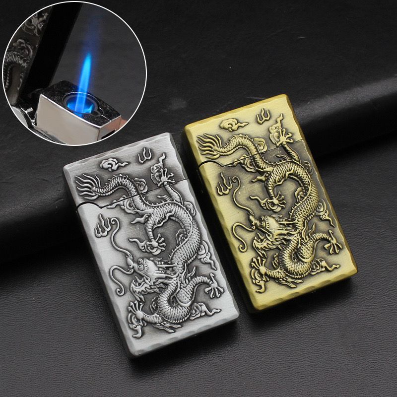 Jual Korek Api Motif Timbul Ikan Naga Mancis Jet Bara Dragon 3D Isi ...