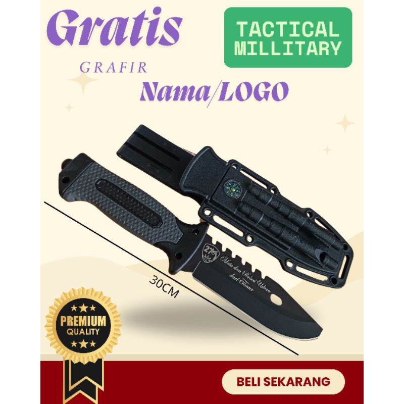 Jual pisau tactical sangkur pisau rambo miiter keren mewah exclusive ...