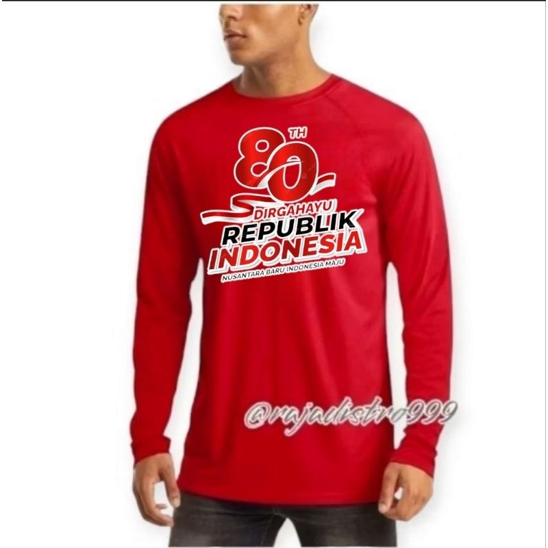Jual new KEREN KAOS DISTRO 17 AGUSTUS 1945 KAOS HUT RI KE 80th KEMERDEKAAN INDONESIA [ LENGAN ...