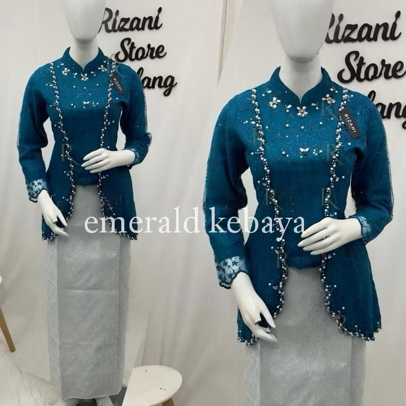 Jual Emerald kebaya || SETELAN KEBAYA MISKHA - KEBAYA MODREN PESTA ...