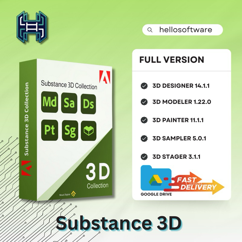 Jual Substance 3D - Designer/Modeler/Painter/Sampler/Stager Full Version (Versi Terbaru ...