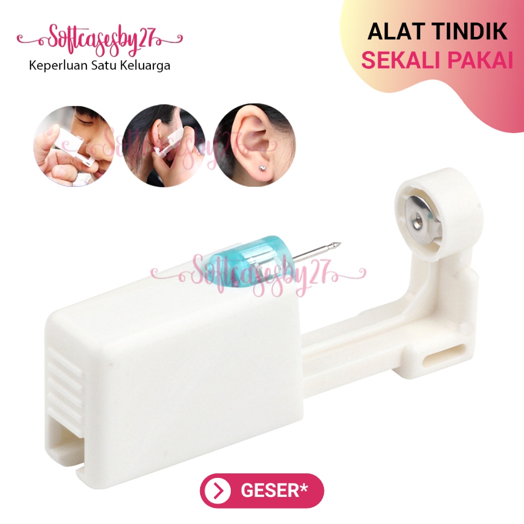 Jual Alat Tindik Telinga Kuping Hidung Piercing Steril Tidak sakit FREE ...