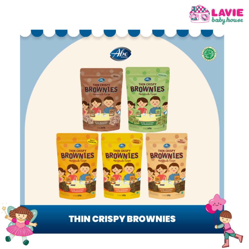 Jual Abe Food Thin Crispy Brownies 60gr – Brownies Tipis Renyah Cokelat ...