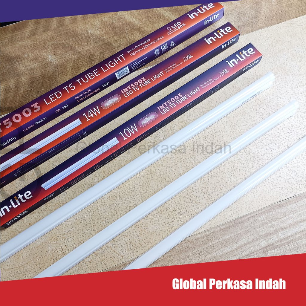 Jual INLITE Lampu Neon LED TL T5 Tube Batten INT5003 10W 14W 20W Putih Kuning | Shopee Indonesia