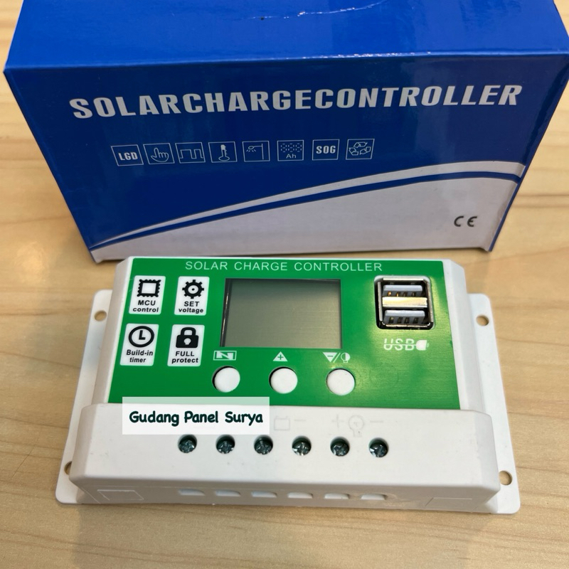 Jual Solar Charge Controller SCC PWM LCD LED Display 10A 20A 30A ...