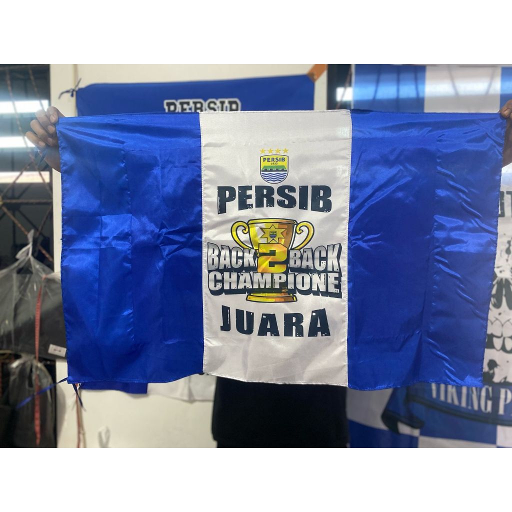 Jual bendera persib bintang 4 ukuran 50x80 | Shopee Indonesia