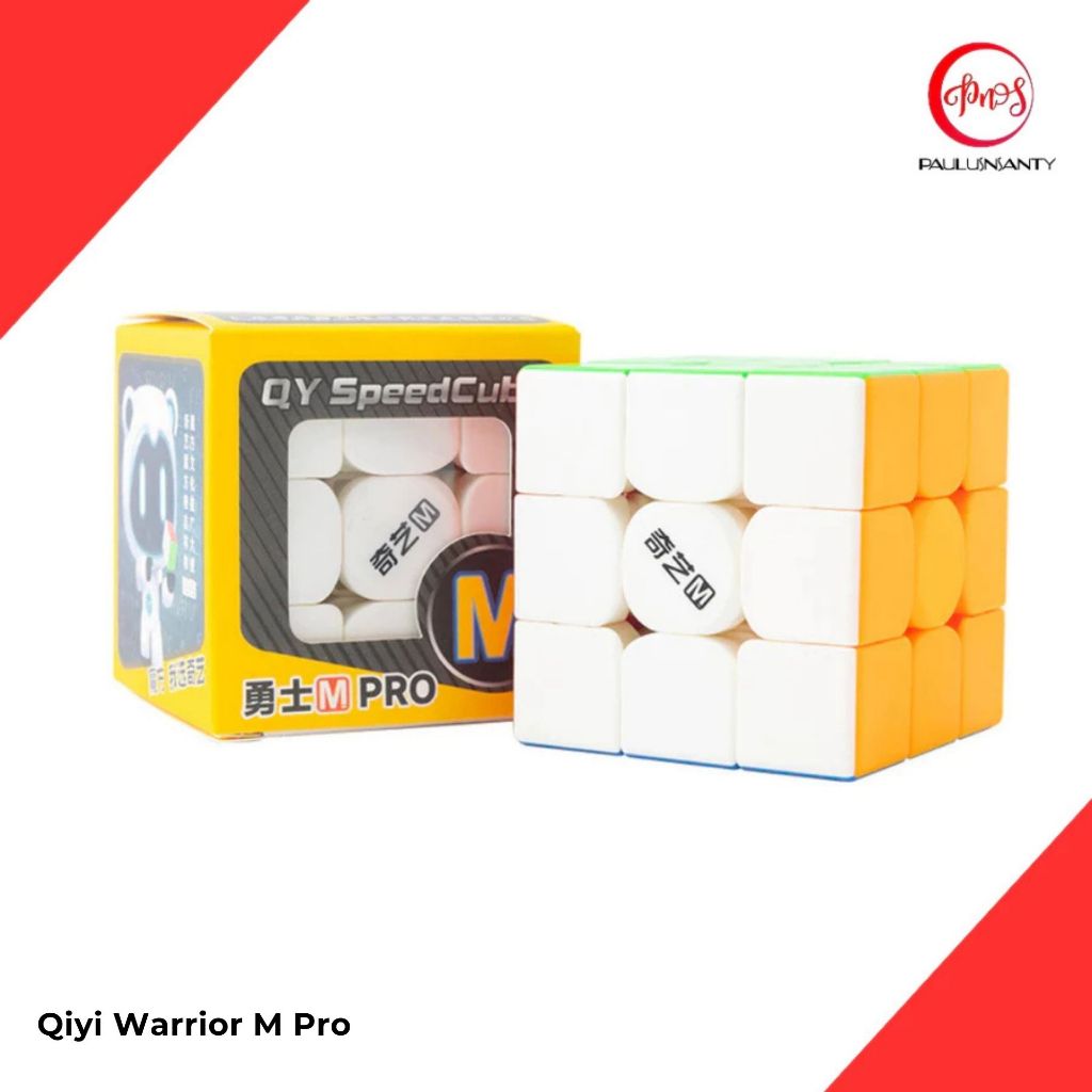 Jual Cube Puzzle 3x3 Qiyi Warrior M Pro 3x3x3 Stickerless MAGNETIC New ...