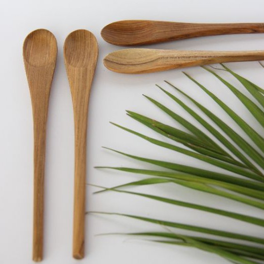 Jual SENDOK SPOON KAYU KECIL UNTUK KOPI/TEH/ES KRIM/DESERT DARI KAYU ...