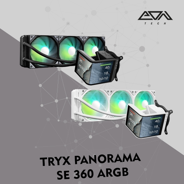 Jual TRYX PANORAMA SE 360 ARGB Rotatable AMOLED Screen AIO Liquid Cooler (360mm) | Shopee Indonesia