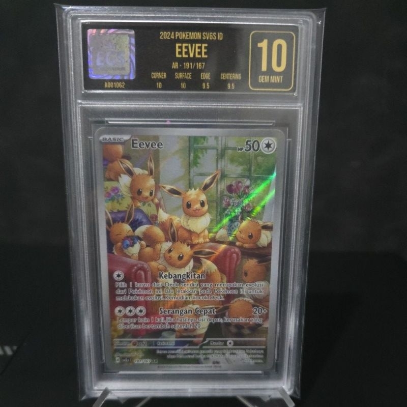 Jual eevee ar topeng transfigurasi pokemon tcg original kartu gem mint slab grading egs 10 ...