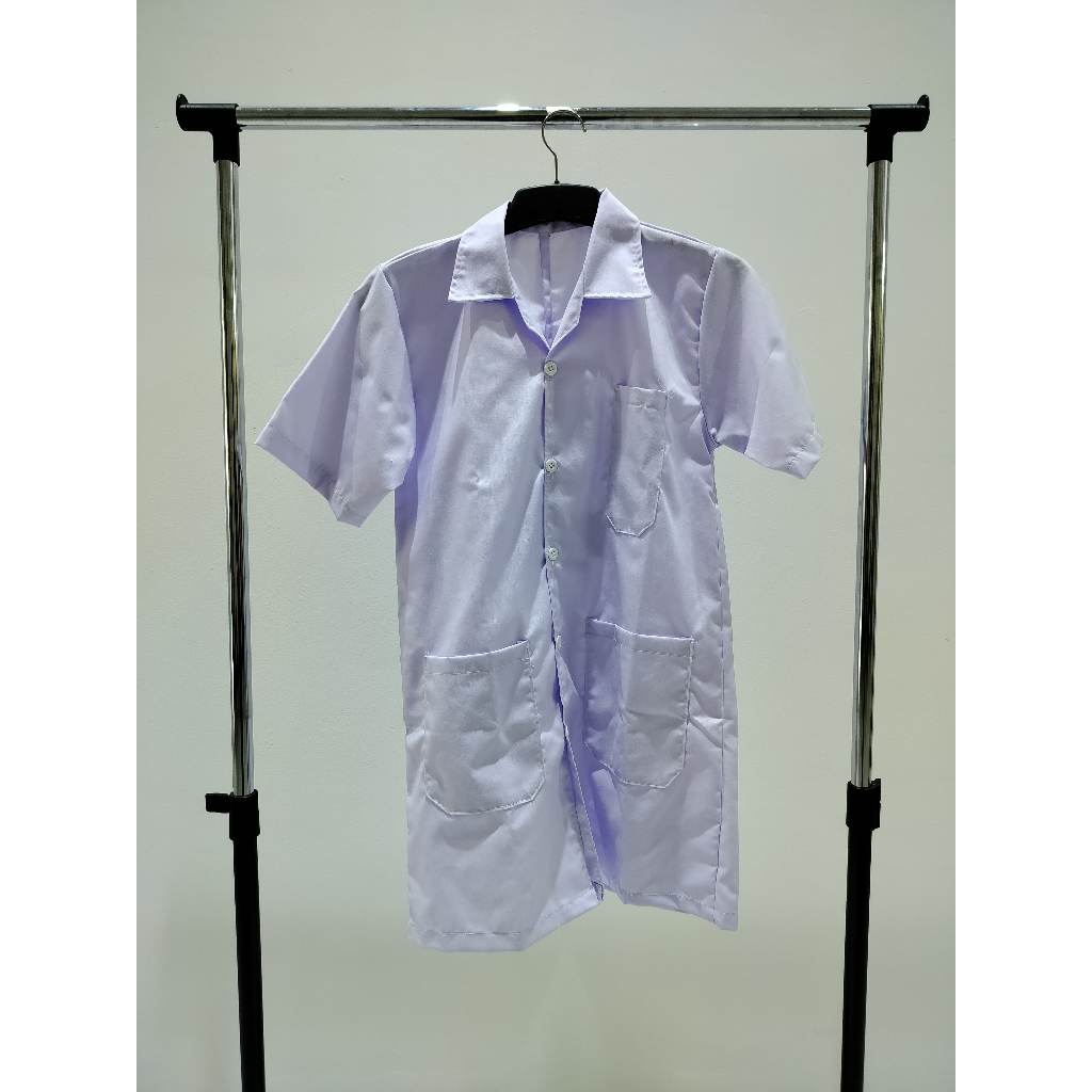 Jual Baju Lab Lengan Pendek Jas Laboratorium Baju Praktek Putih ...