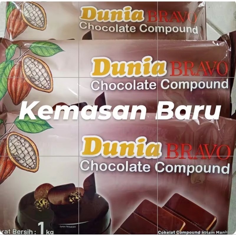 Jual Coklat Batangan Dark Compound Dunia/Plaza 1kg | Shopee Indonesia