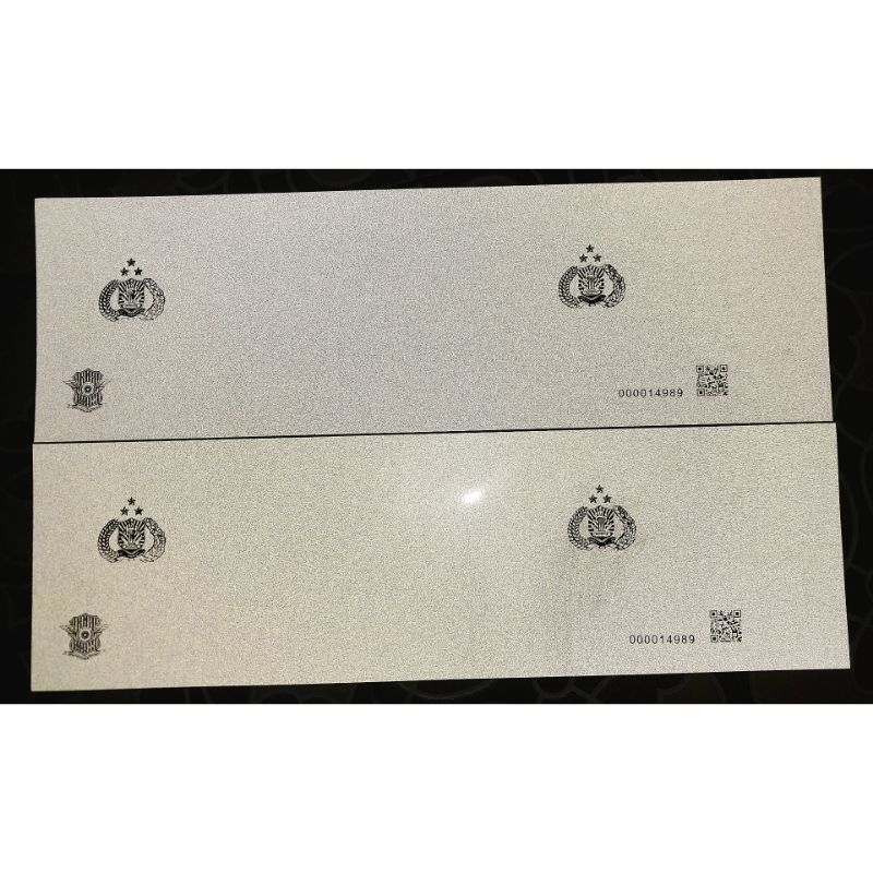 Jual BAHAN STICKER UNTUK MOBIL REFLEKTIF BARCODE LENGKAP HARGA SEPASANG ...