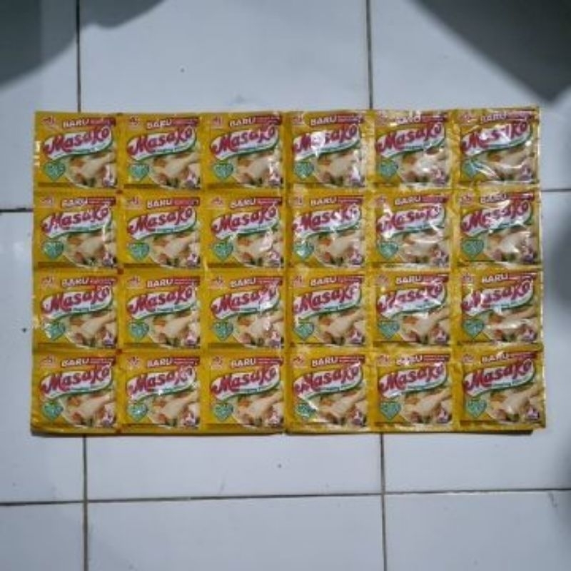 Jual masako bubuk saset penyedap rasa ayam 8.5 gr harga 1 renceng 12 ...