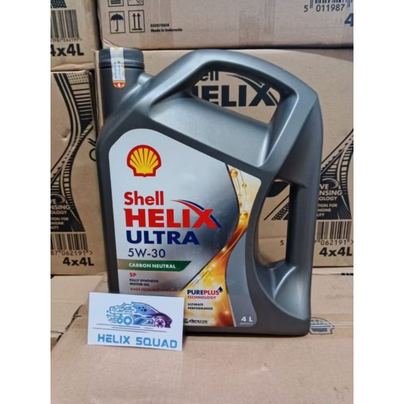 Jual Oli Mesin Shell UItra 5W-30 4Liter Barcode Centang Hijau 100% ...