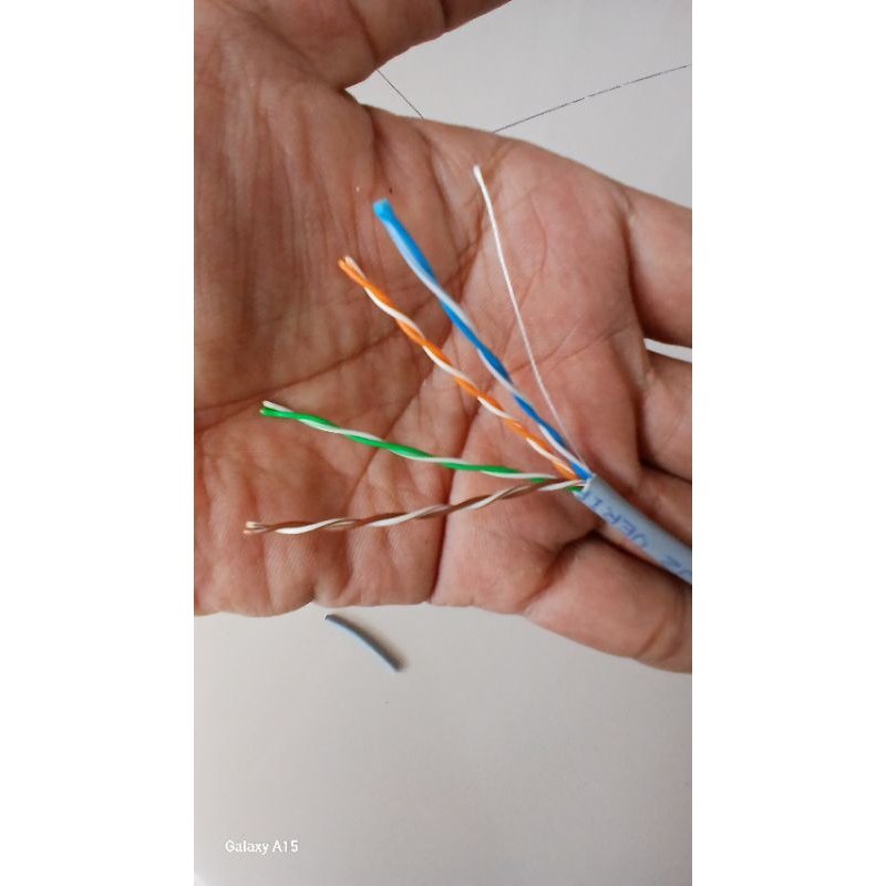 Jual BELDEN Cable LAN Cat5e USE Original Harga per meter 1583A warna ...