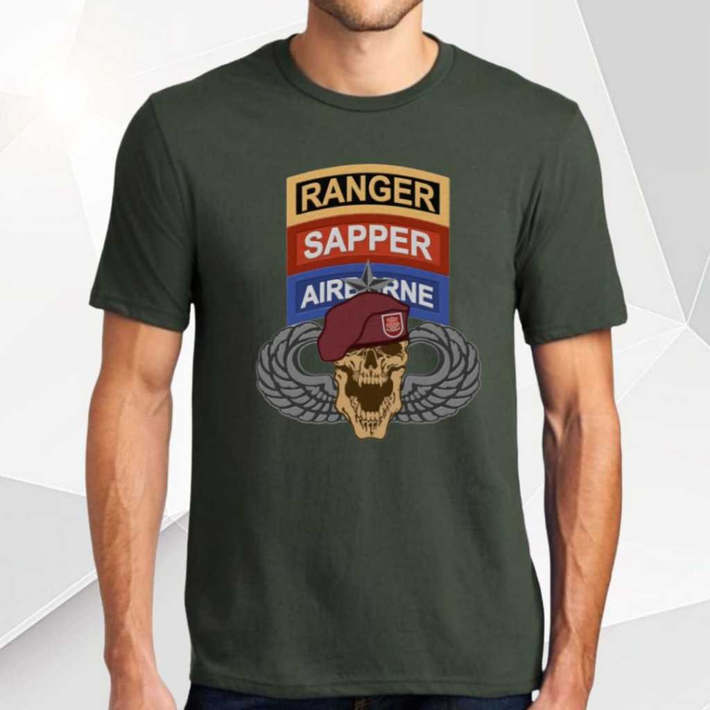 Jual Kaos Distro Army Ranger Saper Airborne - Pakaian Taktis yang Keren ...