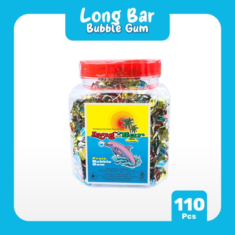 Jual Union - Permen Karet Long Bar Stroberi Ples 638 gram - LongBar ...
