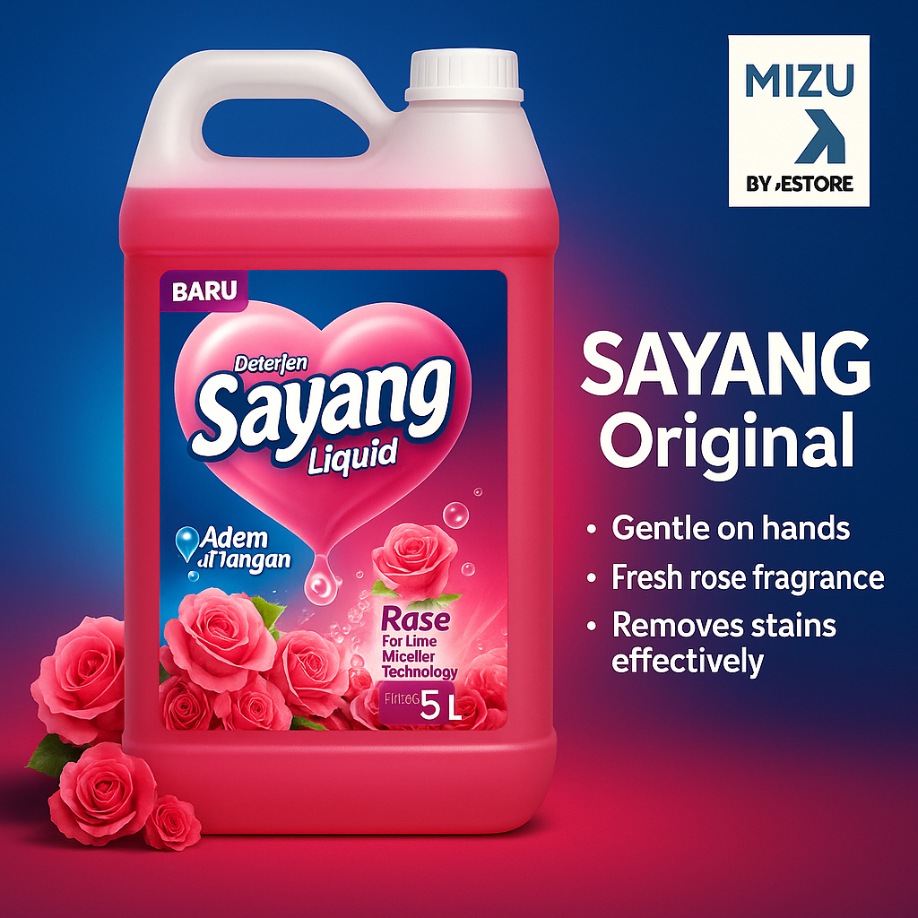 Jual SAYANG DETERJEN LIQUID ROSE Jirigen 5 LITER / SAYANG DETERGENT ...
