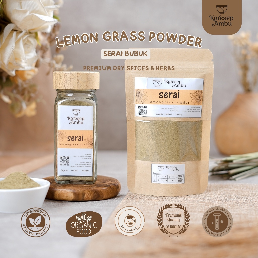 Jual Serai / Lemon Grass Powder - Bumbu Dapur Rempah Asli Murni Organik ...