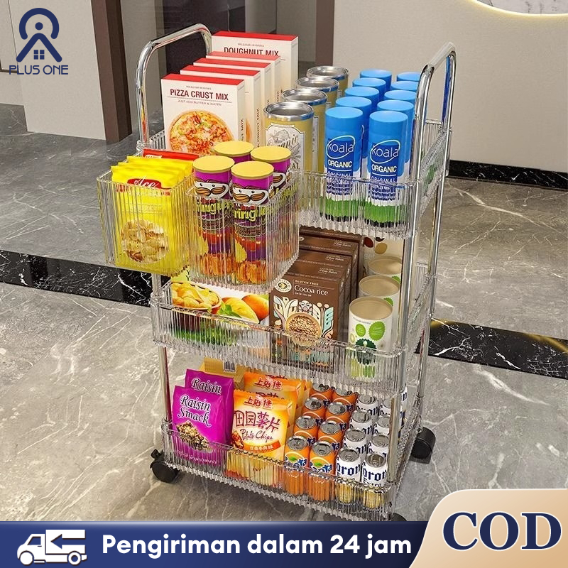 Jual Rak akrilik susun Rak Troli Susun Stainless steel Rak kamar mandi ...