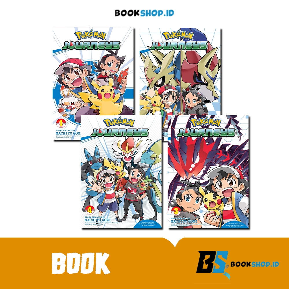 Jual Pokemon Journeys 4 book series ( English ) | Shopee Indonesia