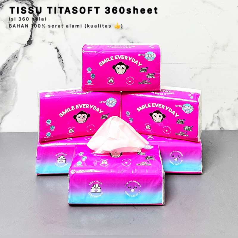 Jual [1 PACK] Tissue Murah Tissue Lembut Tissue Soft 360 Helai Tissue ...