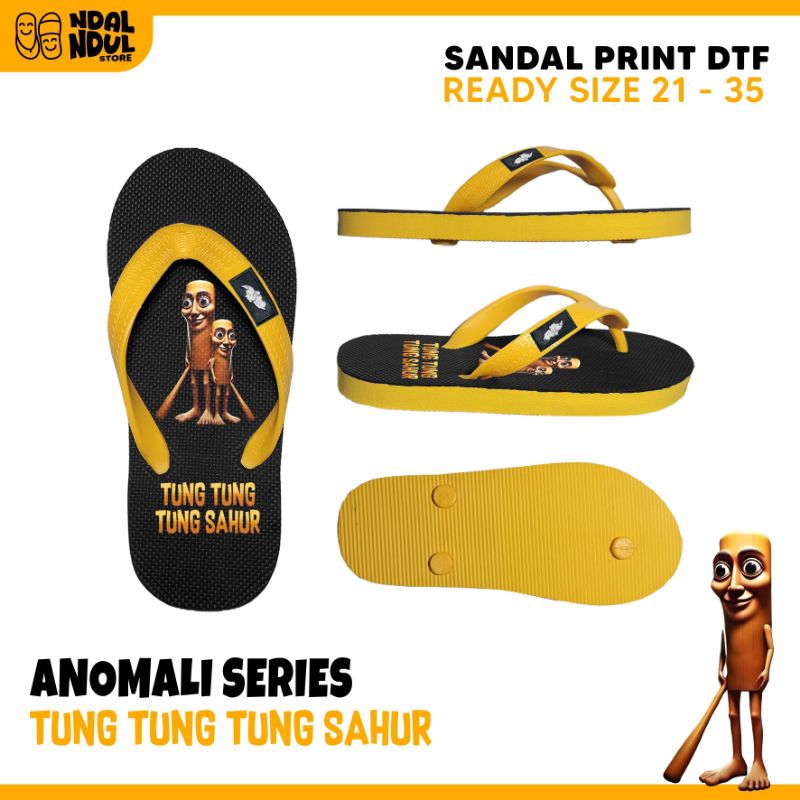 Jual Sandal Jepit Anak Tung Tung Tung Sahur / Sandal Print Sablon DTF ...