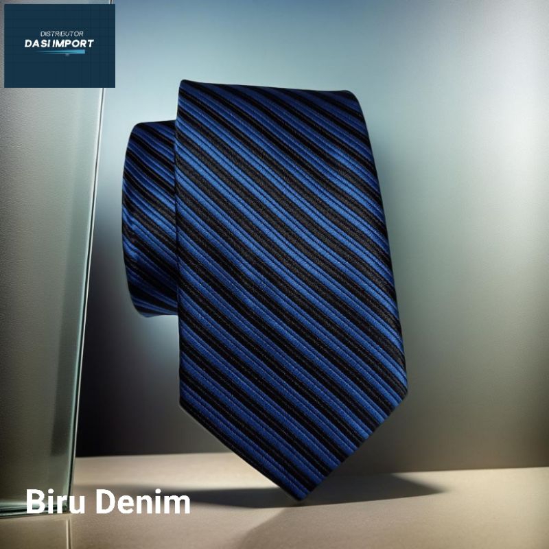 Jual Dasi Panjang Pria Motif Garis Ukuran Medium 3 Inch Lebar 8cm ...