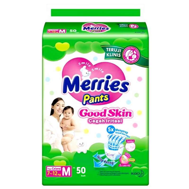 Jual Popok Bayi Diaper Merries M48 M50 Celana | Shopee Indonesia