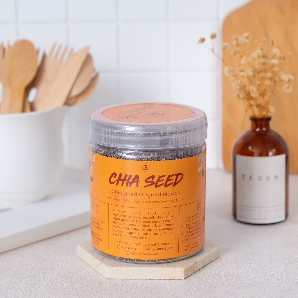 Jual Organic Chia Seed Grade A Biji Chiaseed 350 gr Rempah JSR Premium ...