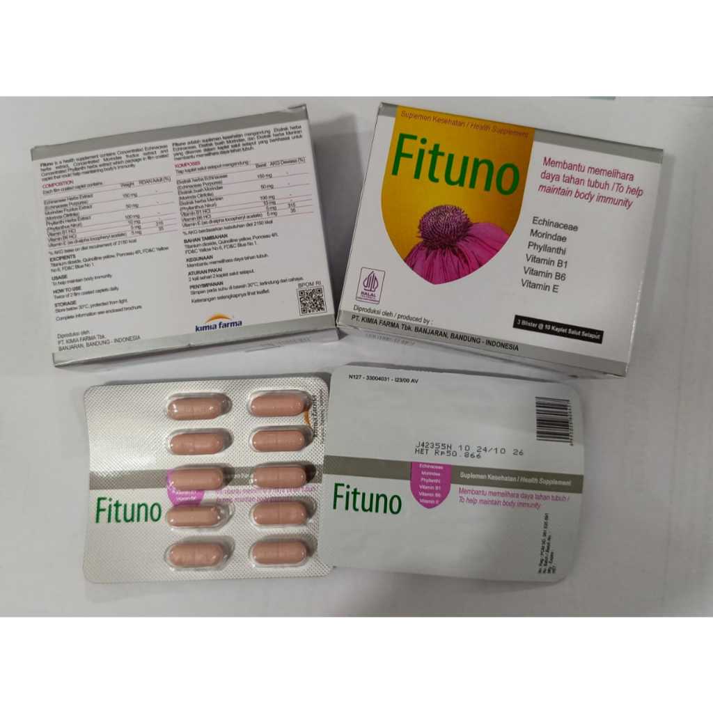 Jual FITUNO KAPLET (BLISTER 1X10 KPL)-BJN | Shopee Indonesia