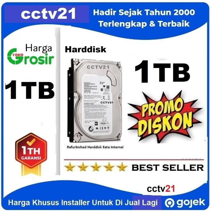 Jual Hardisk HDD 1TB Garansi 1 Th Harga Promo cctv21 | Shopee Indonesia