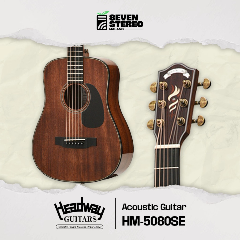 Jual Headway HM-5080SE/AM-NA Premium Acoustic Guitar - Gitar Akustik 3/ ...