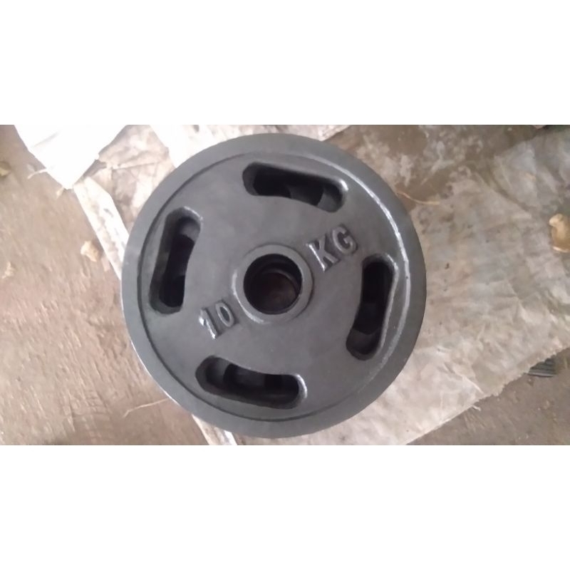 Jual barbel 10 kg / plate | Shopee Indonesia