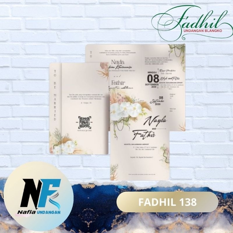 Jual kertas blangko undangan Fadhil 138 terbaru,termurah Naflaundangan | Shopee Indonesia
