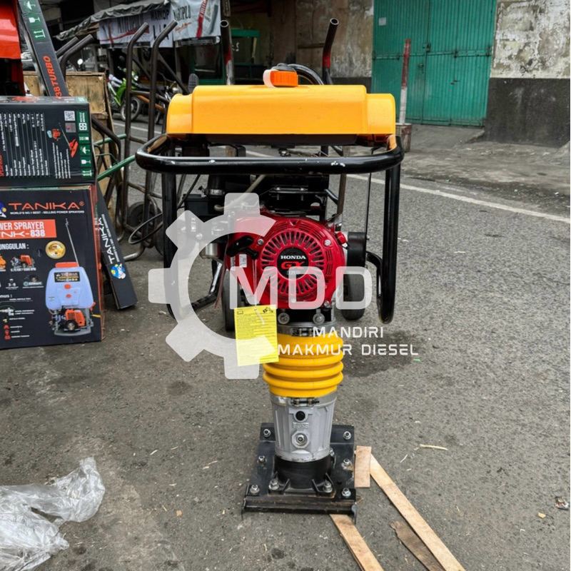 Jual TIGON TRM-90E TAMPING RAMMER TIGON LENGKAP PENGGERAK HONDA GX160 5 ...