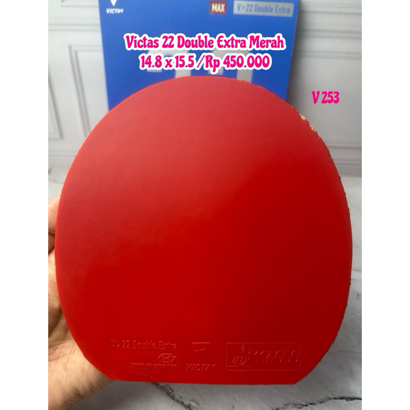 Jual promo second karet tenis meja pingpong VICTAS 22 Double Extra ...