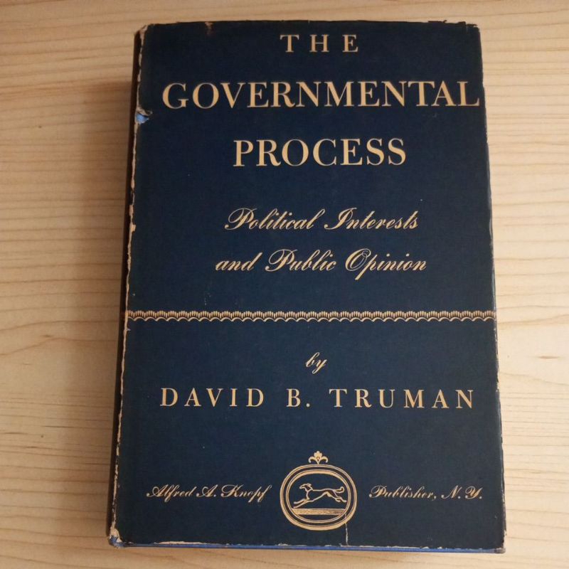 Jual BUKU THE GOVERNMENTAL PROCESS POLITICAL INTERESTS AND PUBLIC ...