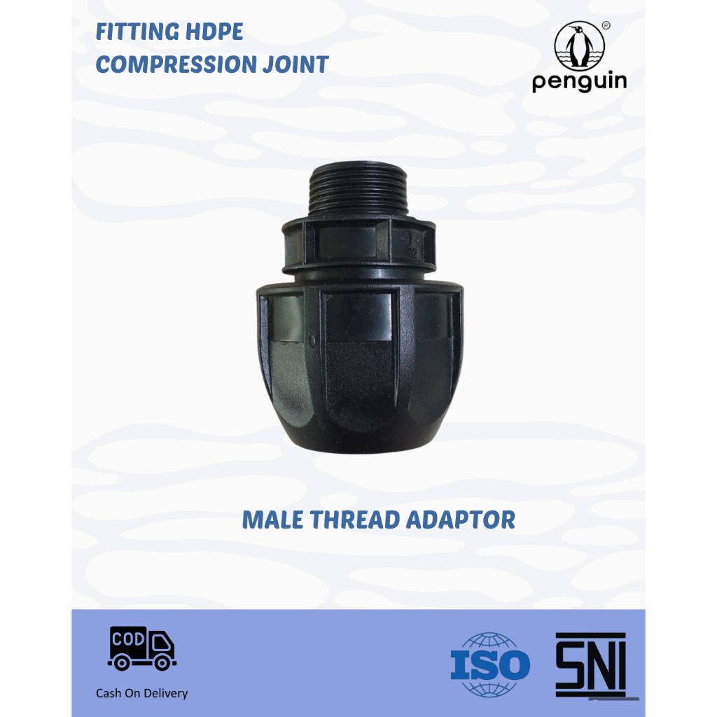 Jual FITTING HDPE MALE THREAD ADAPTOR UK 90MM x 3 INCH | Shopee Indonesia
