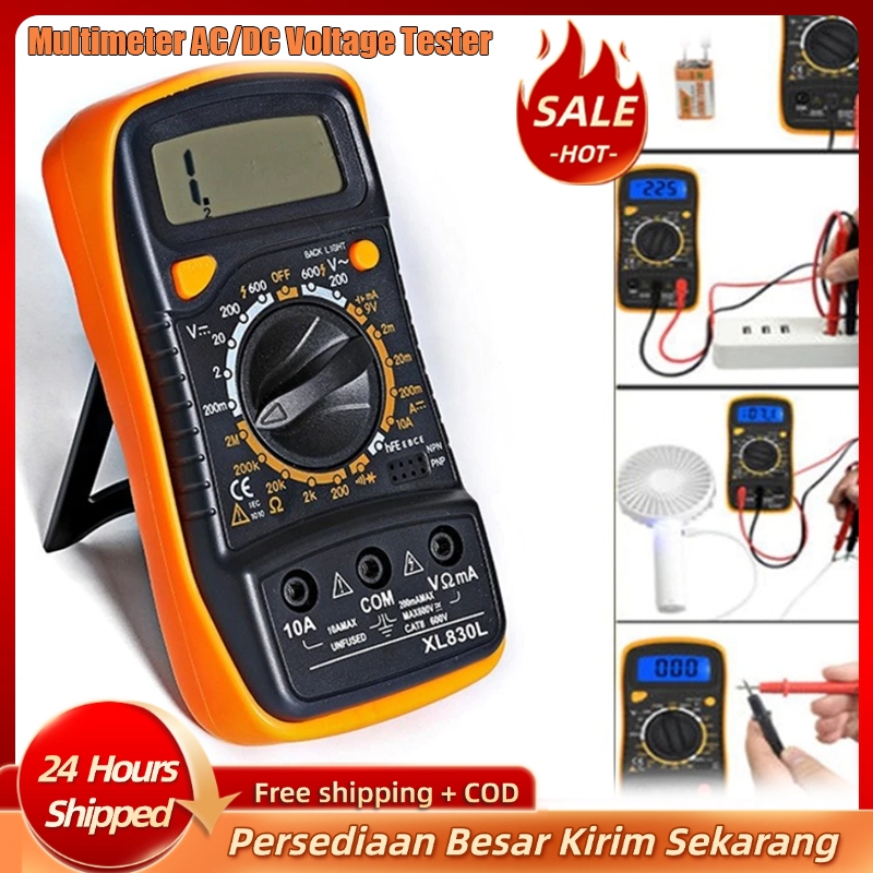 Jual Digital Multimeter AC/DC Voltage Tester XL830L/ LCD Digital ...