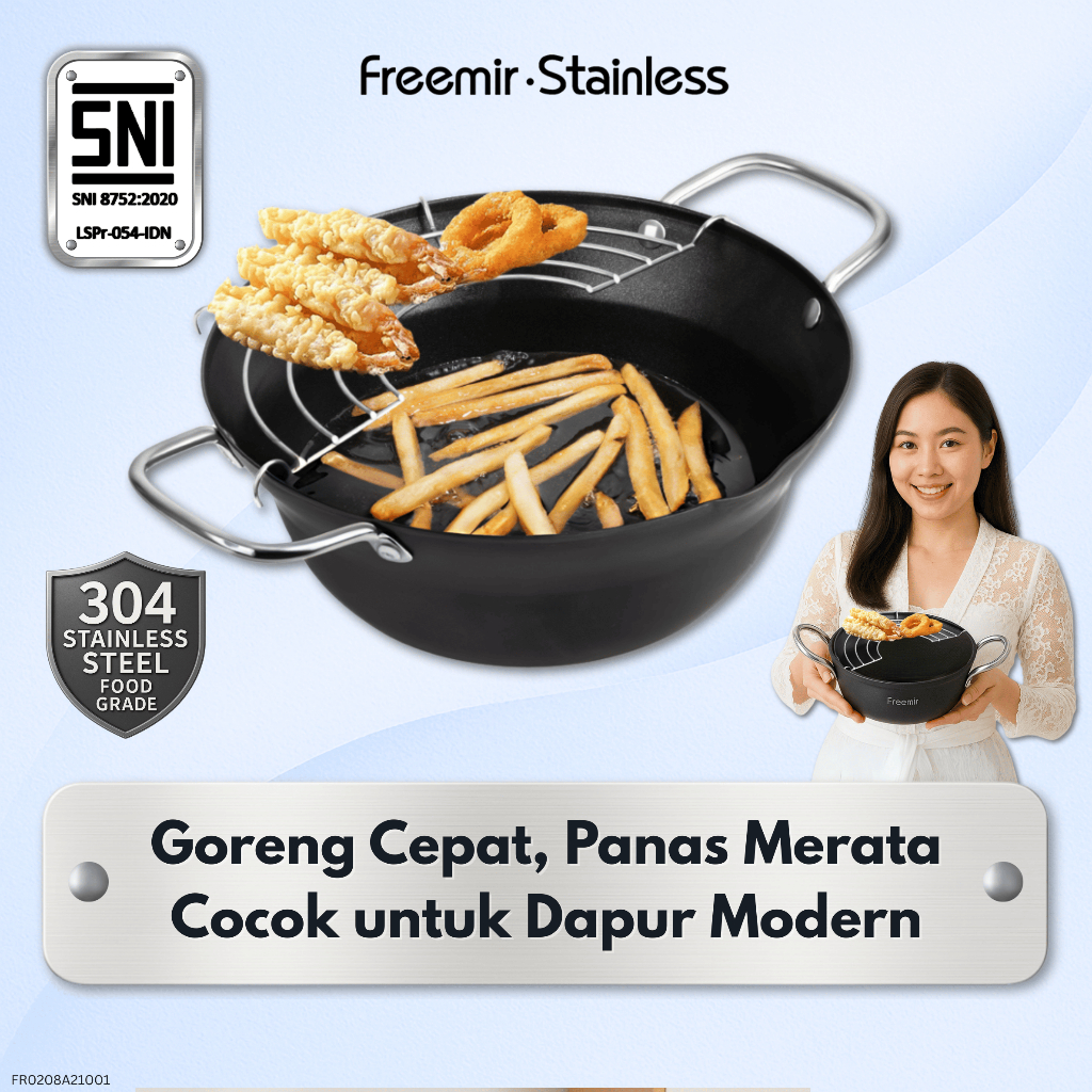 Jual [Promo Live] freemir Deep Fryer Wajan Penggorengan 20/24 CM ...