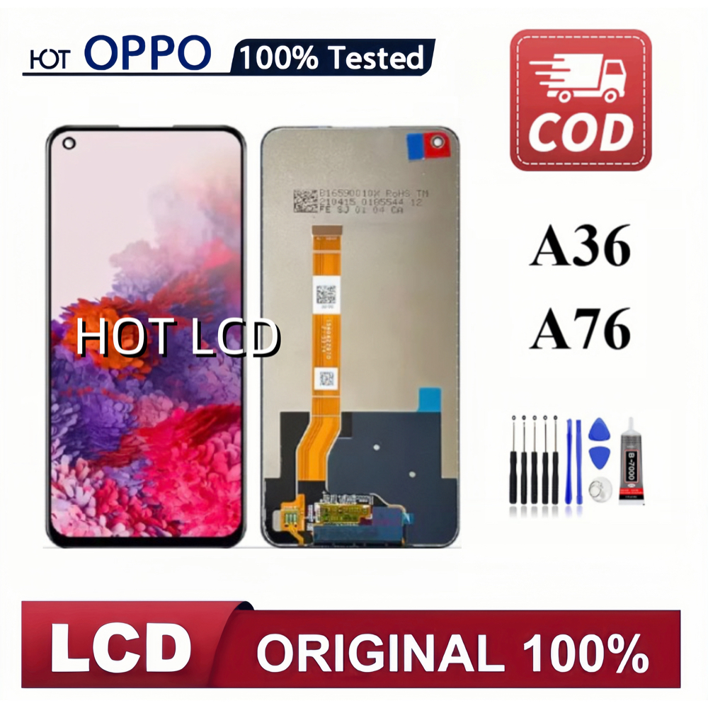 Jual 【ORIGINAL】LCD OPPO A36/A76/A76 2022/CPH2375 FULLSET Touchscreen ...