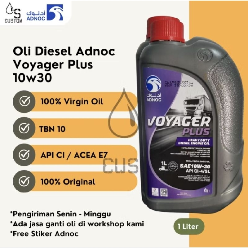 Jual 12 Liter Adnoc Voyager Plus 10w30 | Shopee Indonesia