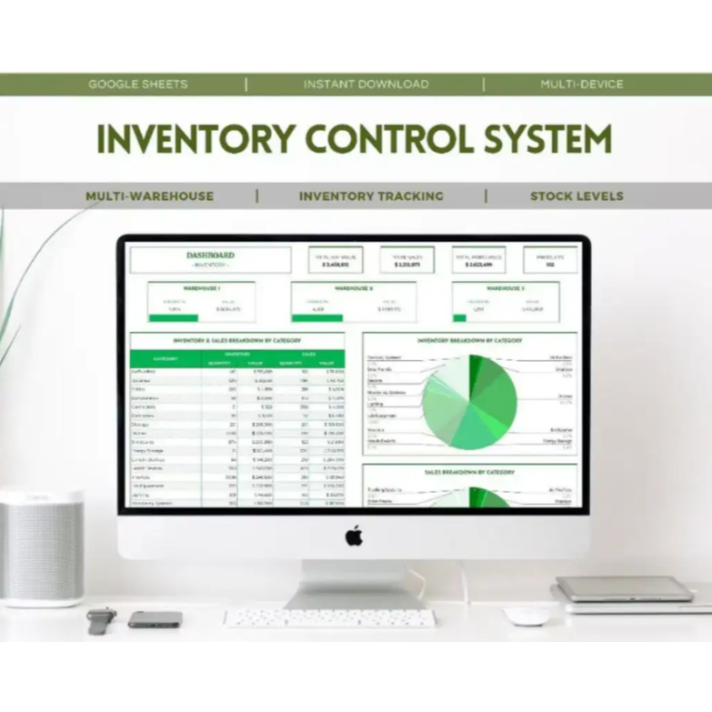 Jual Template Excel Inventory Multi Gudang Canggih - Spreadsheet Stok ...